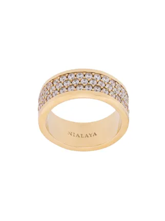 Nialaya Jewelry Trio-row Ring | Gold | FARFETCH