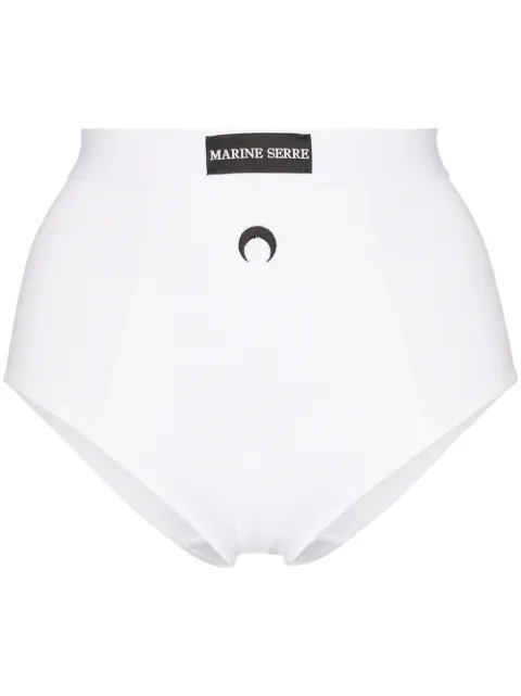 Marine Serre logo-print Briefs - Farfetch
