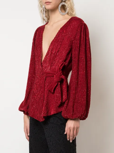 Retrofete Sequin Embroidered Blouse - Farfetch