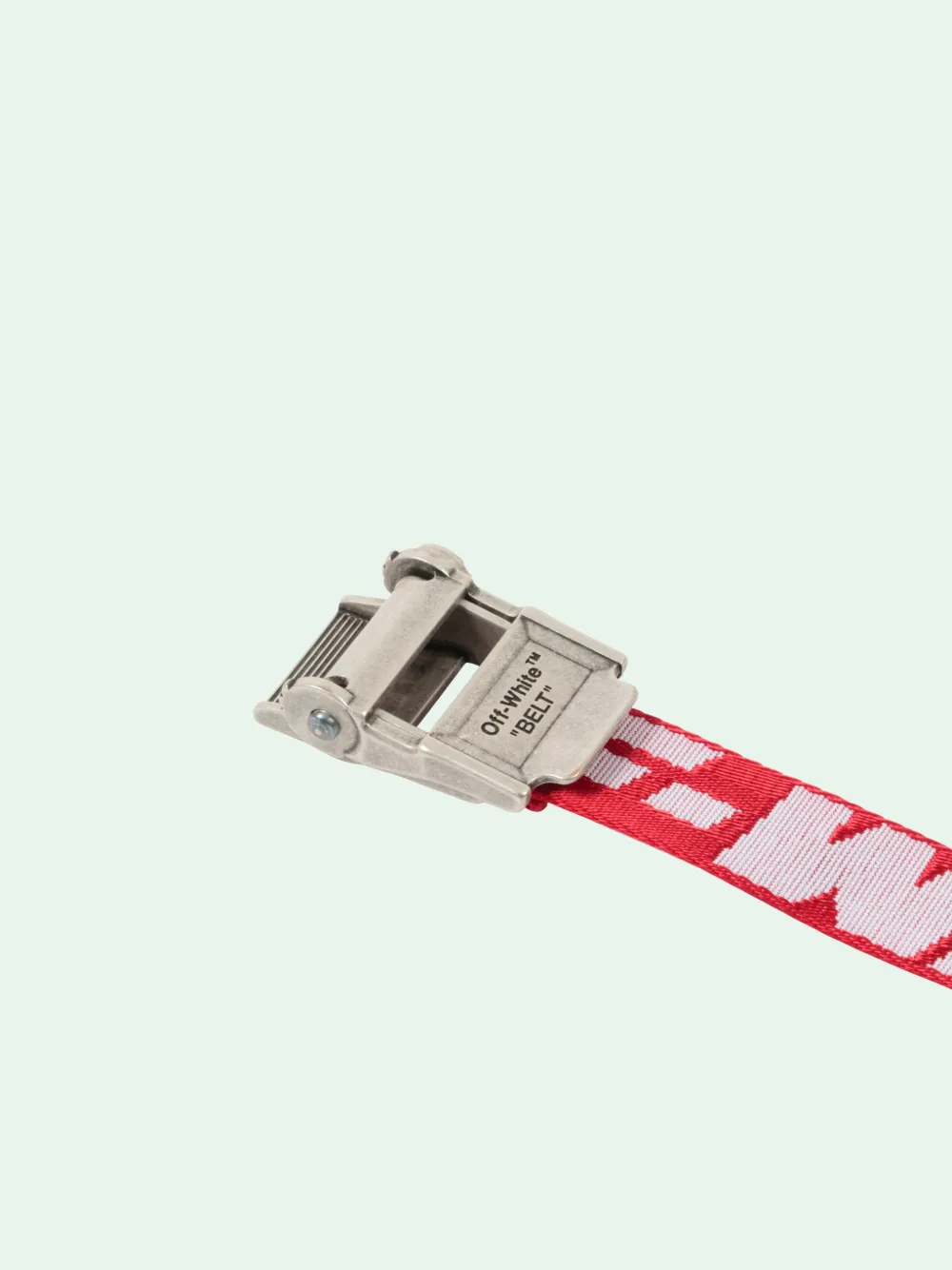 RED MINI 2.0 INDUSTRIAL BELT in red | Off-White™ Official US