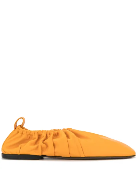 NEOUS Square Toe Elasticated Side Ballerinas - Farfetch