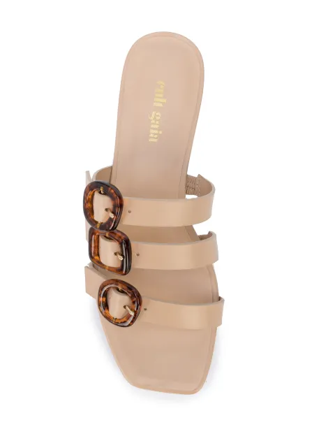Cult Gaia Triple Strap Flat Sandals - Farfetch