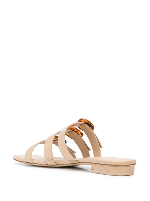 Cult Gaia Triple Strap Flat Sandals - Farfetch