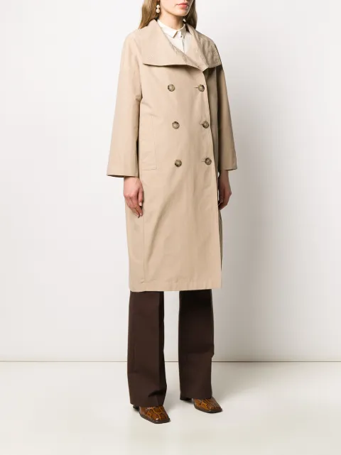 Peserico double-breasted Trench Coat - Farfetch