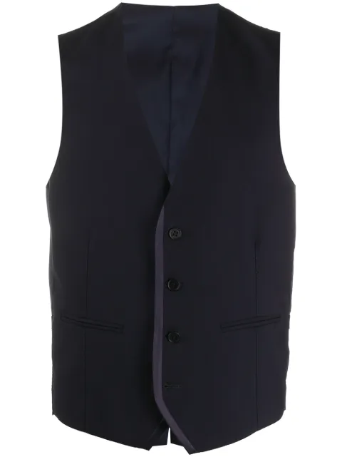 Tonello blue single-breasted waistcoat for men | 01L035K2747 at ...