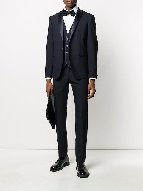 Tonello blue single-breasted waistcoat for men | 01L035K2747 at ...