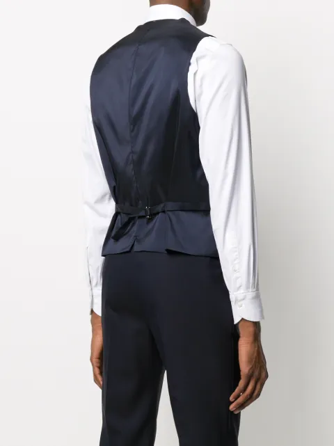 Tonello blue single-breasted waistcoat for men | 01L035K2747 at ...