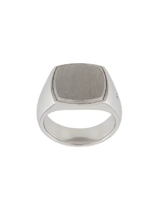 Tom Wood Square Shaped Ring | Silver | FARFETCH
