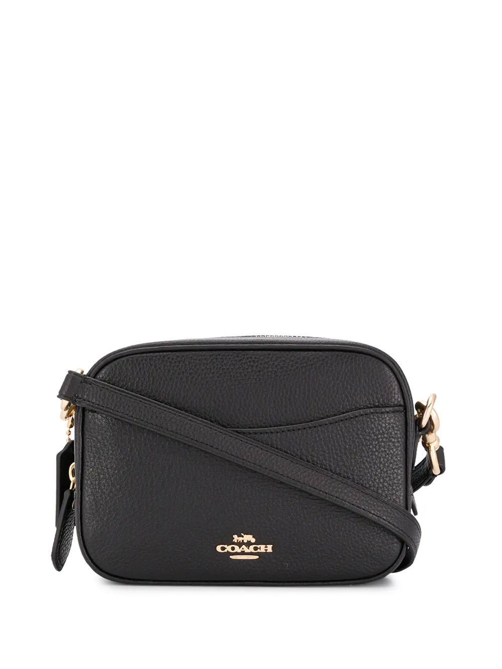 Coach Zipped Logo Crossbody Bag In 黑色 | ModeSens