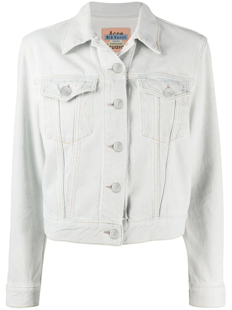 Acne Studios Boxy-fit Denim Jacket In Blue | ModeSens