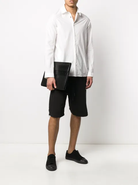 Black Andrea Ya'aqov Drop-Crotch Track Shorts For Men | Farfetch.com