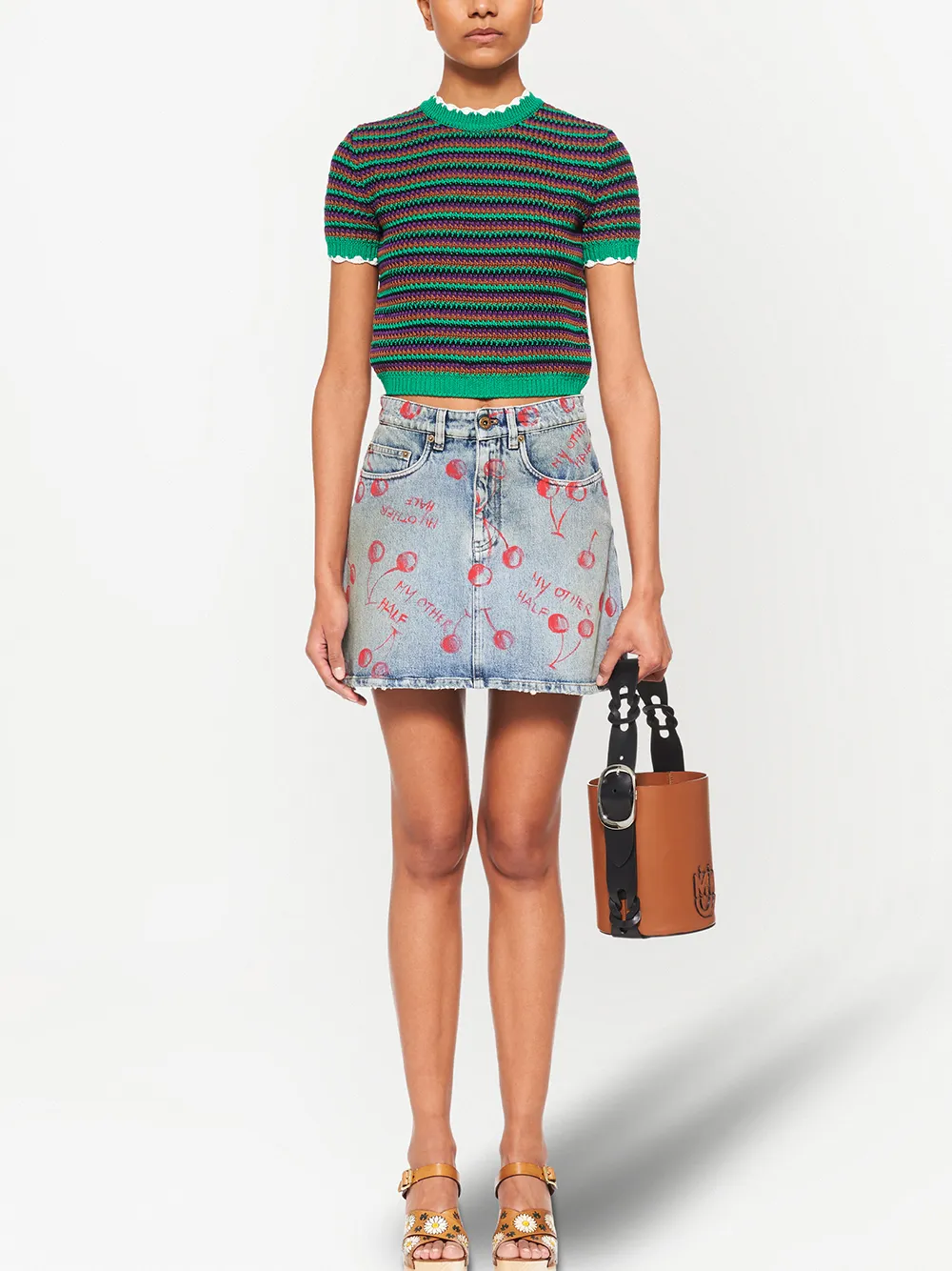 Miu Miu Denim Mini Skirt Farfetch