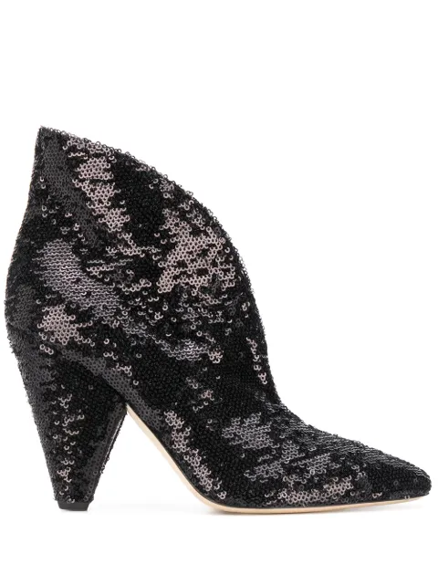 P.A.R.O.S.H. Sequinned Ankle Boots - Farfetch