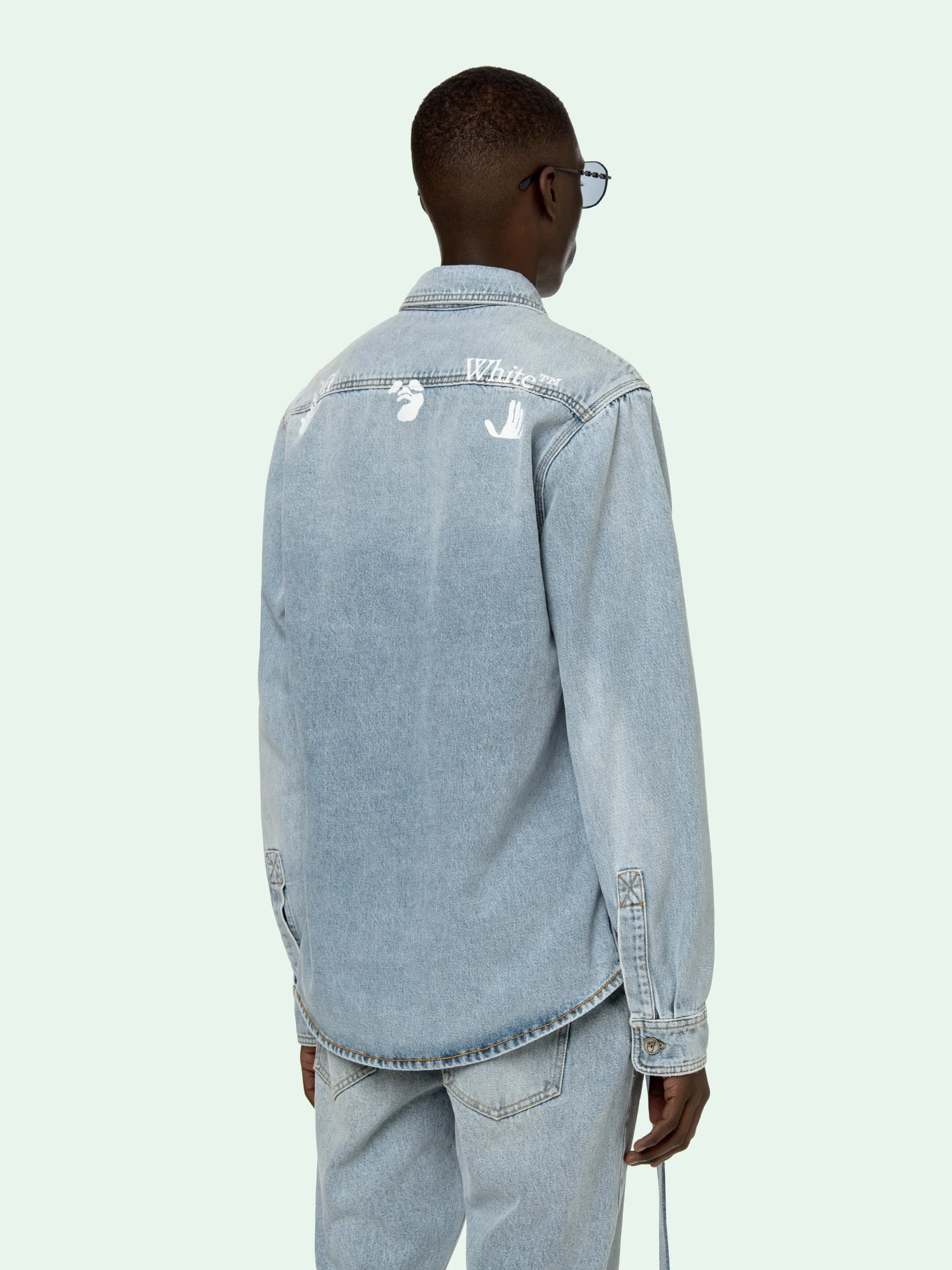 BLEACH LOGO DENIM SHIRT | Off-White™ Official Site