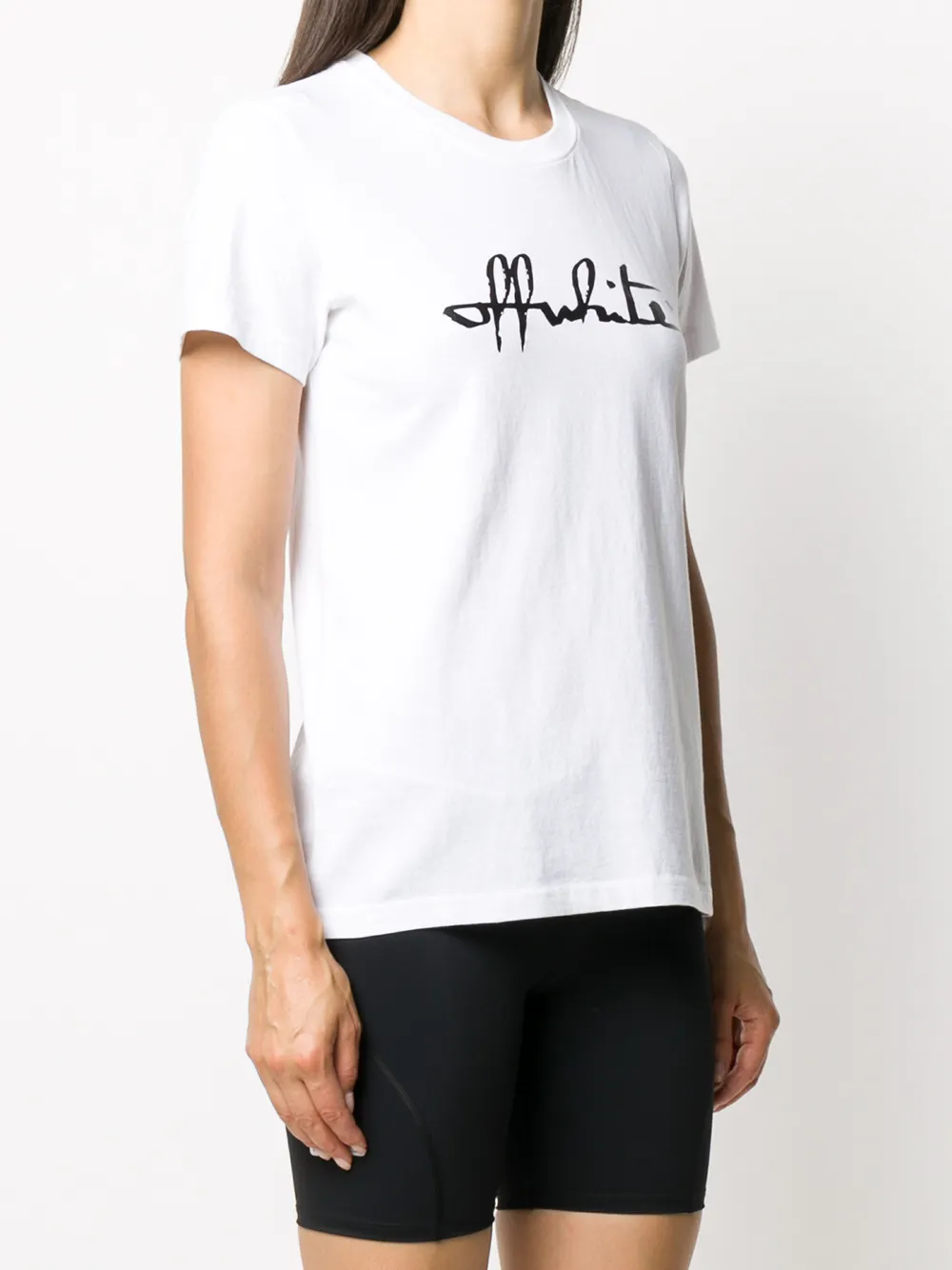Off-White Script Logo Print T-shirt - Farfetch