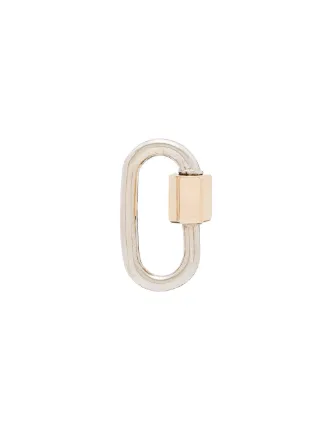 Marla Aaron Baby Lock 14kt White And Yellow Gold Charm | Silver | FARFETCH