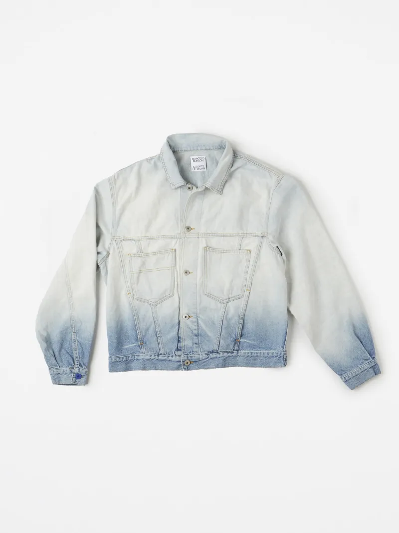 GRADIENT OVER DENIM JACKET - MARCELO BURLON® Official Site