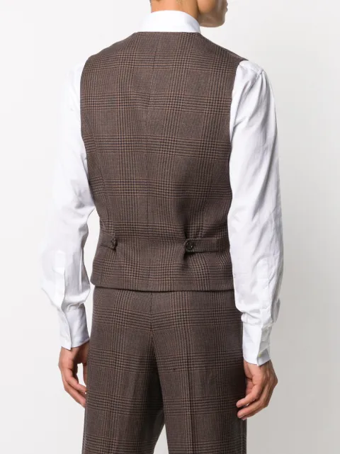 Brunello Cucinelli Checked Tailored Waistcoat - Farfetch
