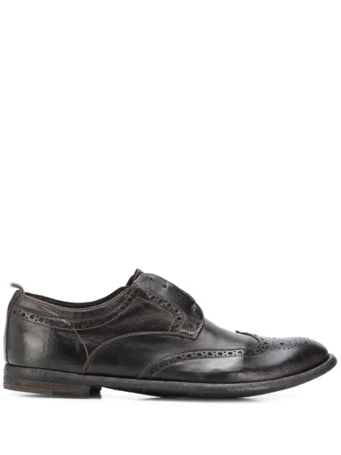 Officine Creative brown laceless brogues for men | OCUARCH502IGNIS at ...
