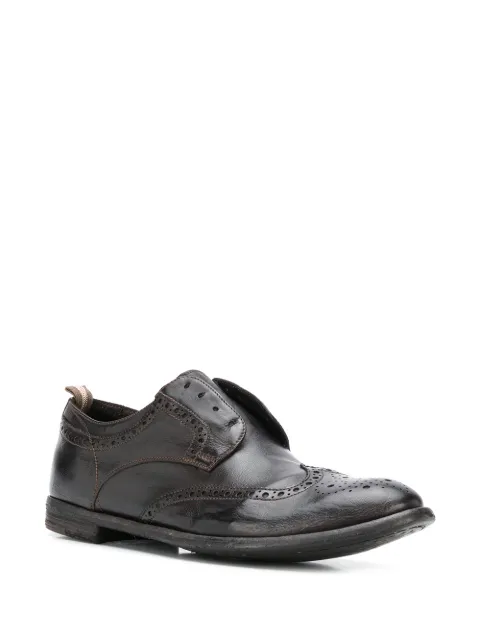 Officine Creative brown laceless brogues for men | OCUARCH502IGNIS at ...