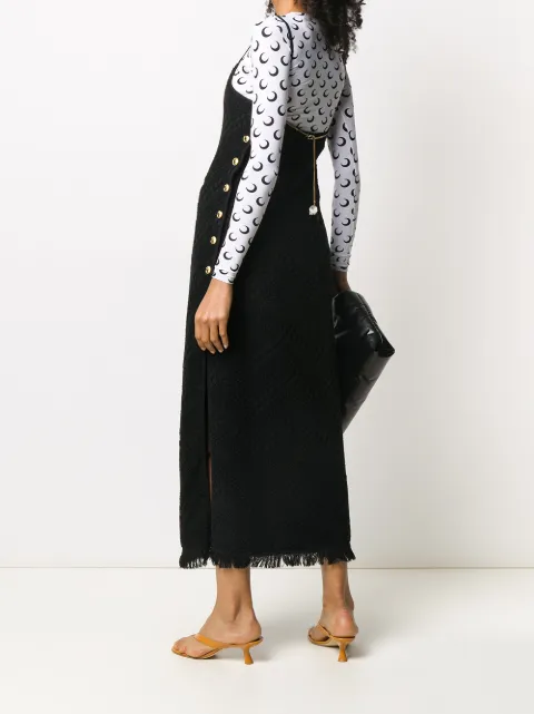 Marine Serre Embroidered Maxi Shift Dress - Farfetch