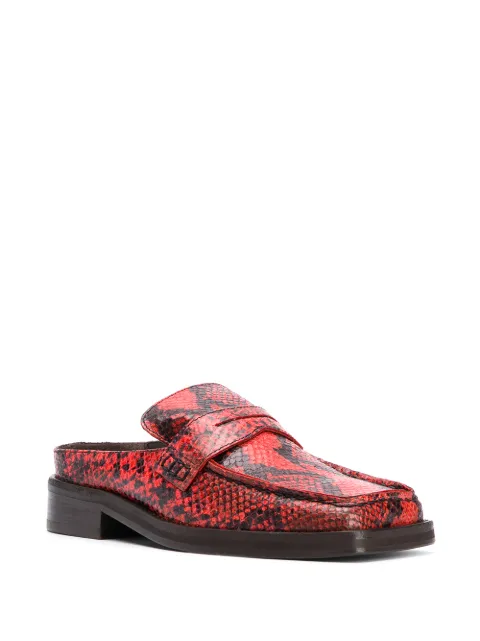 Martine Rose Mules Mit Schlangen-Effekt - Farfetch