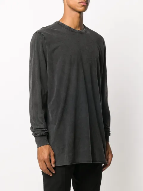 11 By Boris Bidjan Saberi Washed Long Sleeved T-shirt - Farfetch