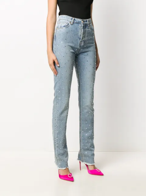 Alexandre Vauthier Embellished high-waisted Slim Jeans - Farfetch