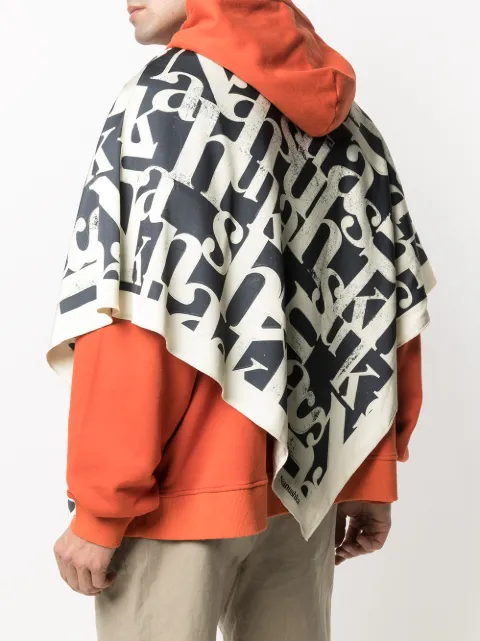 Nanushka Miani logo silk scarf - FARFETCH