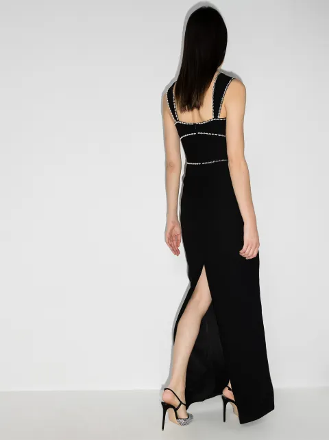 RASARIO crystal-detail Maxi Dress - Farfetch