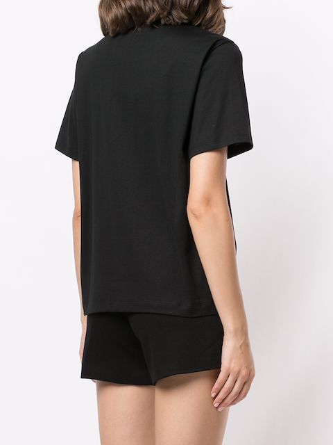 GOODIOUS Contrast Neck short-sleeved T-shirt - Farfetch