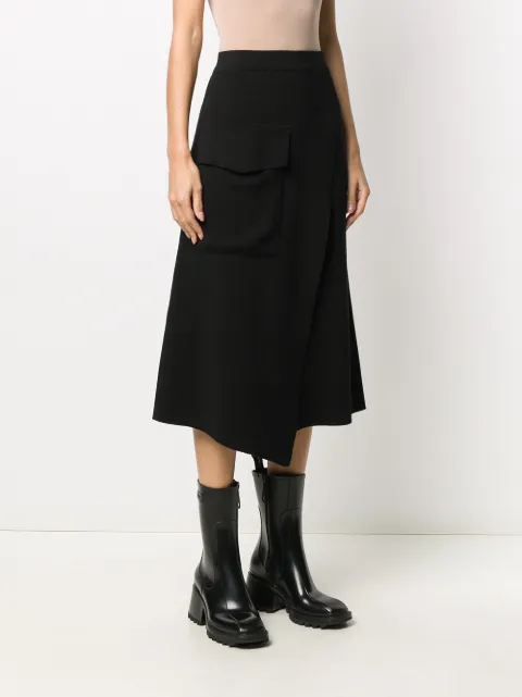 MRZ wool-knit Wrap Skirt - Farfetch