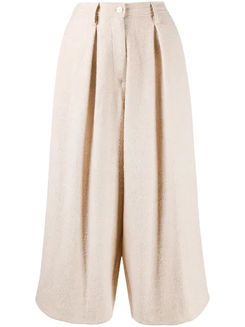Shop Dusan cropped wide-leg trousers with Express Delivery - Farfetch
