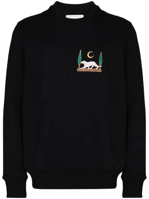 Casablanca La Lune crew-neck Jumper - Farfetch