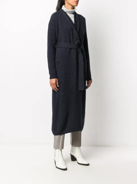 Gentry Portofino Belted Long cardi-coat - Farfetch