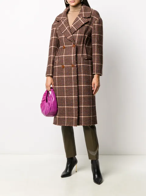 Alysi Check Herringbone double-breasted Coat - Farfetch