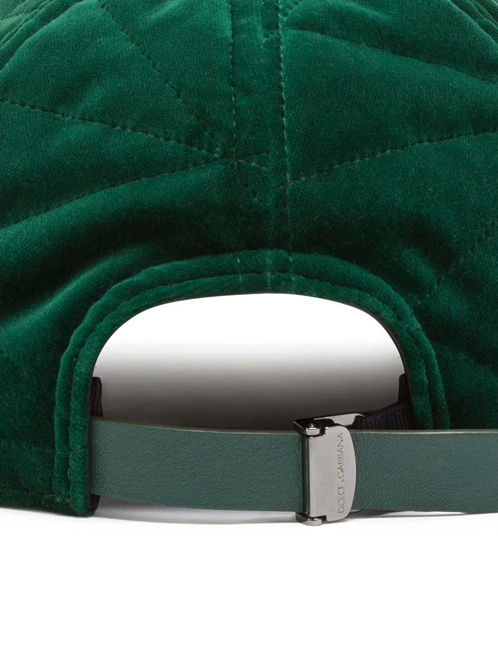 Dolce & Gabbana Appliqué Velvet Baseball Cap - Farfetch