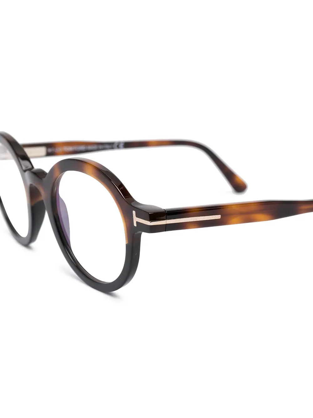 TOM FORD Eyewear round-frame Glasses | Brown | FARFETCH