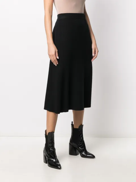 Yves Salomon ribbed-knit Midi Skirt - Farfetch