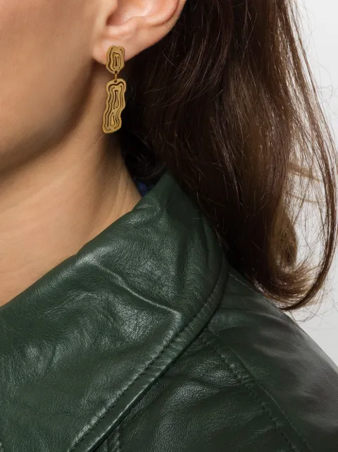 KAY KONECNA Saliana Short Drop Earrings - Farfetch