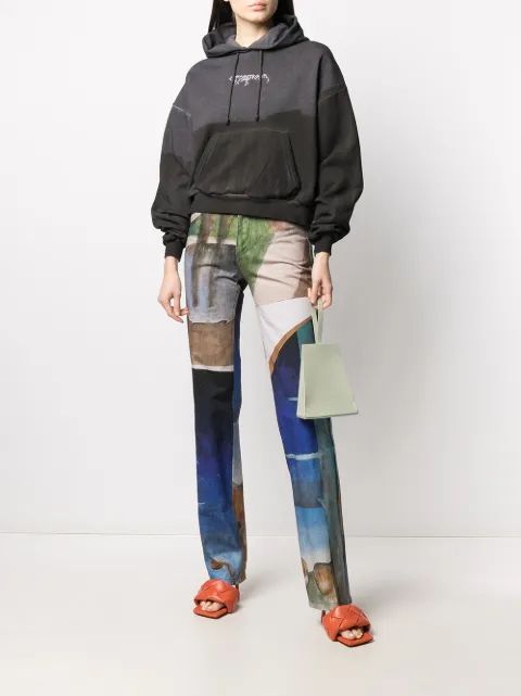 Ottolinger Embroidered Logo Dyed Hoodie - Farfetch