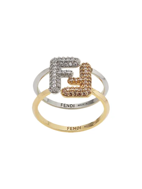 Fendi Crystal Detail Monogram Ring 2024 www.epicamlv