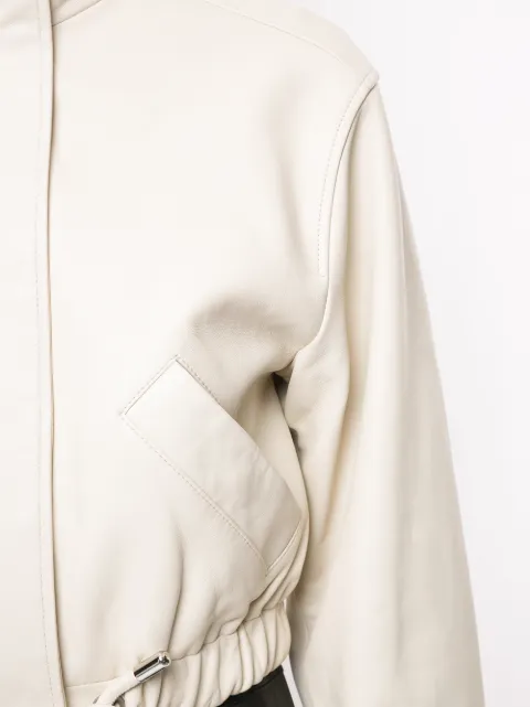 Shop Proenza Schouler White Label zip-up leather jacket with Express ...