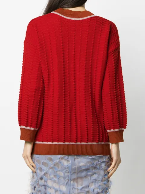 HENRIK VIBSKOV chunky-knit crew-neck Jumper - Farfetch