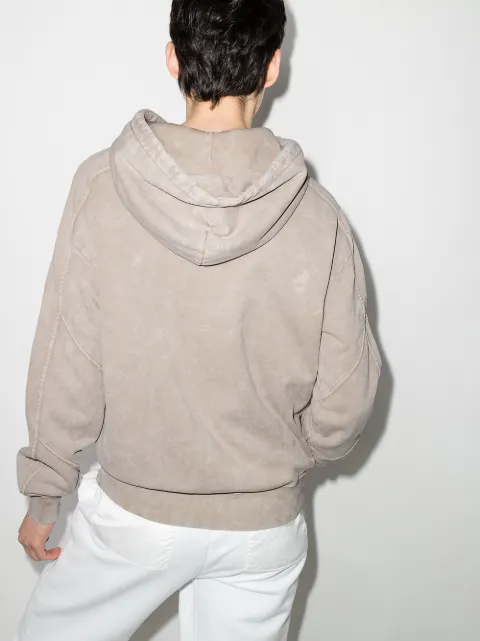 Ninety Percent garment-dyed Hoodie - Farfetch
