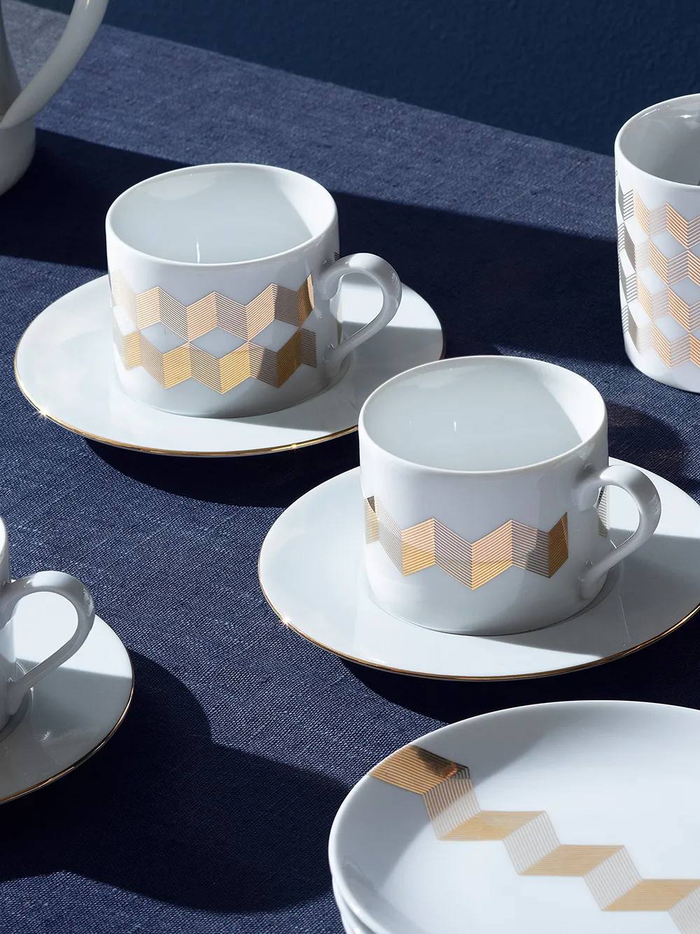 LSA International Chevron Tea Seat (set Of 4) | White | FARFETCH