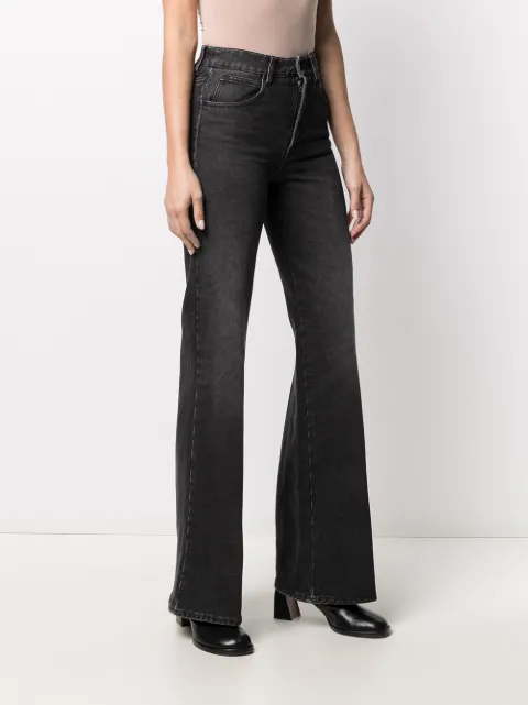 AMI Paris high-waisted wide-leg Jeans - Farfetch