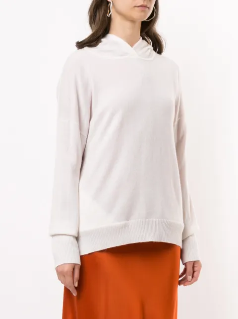 Shop Le Kasha fine knit cashmere hoodie with Express Delivery - FARFETCH