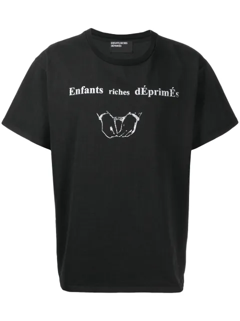 Enfants Riches Déprimés negative-print Short Sleeved T-shirt - Farfetch