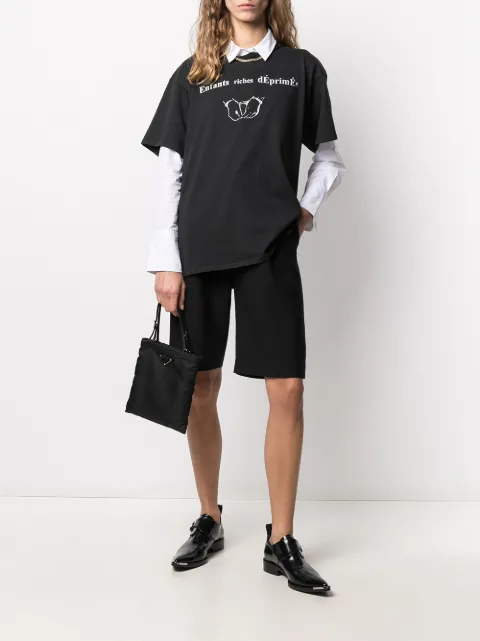 Enfants Riches Déprimés negative-print Short Sleeved T-shirt - Farfetch